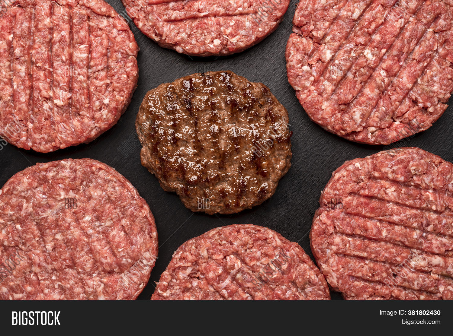Above View Burger Beef Image & Photo (Free Trial) | Bigstock