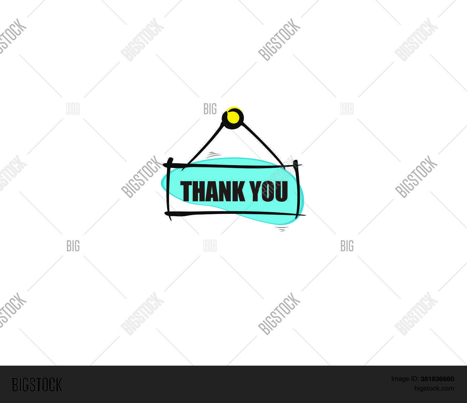 Thank You Signboard Vector & Photo (Free Trial) | Bigstock