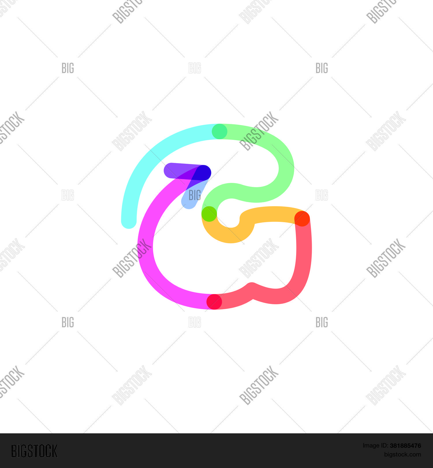G Letter Line Logo Vector & Photo (Free Trial) | Bigstock