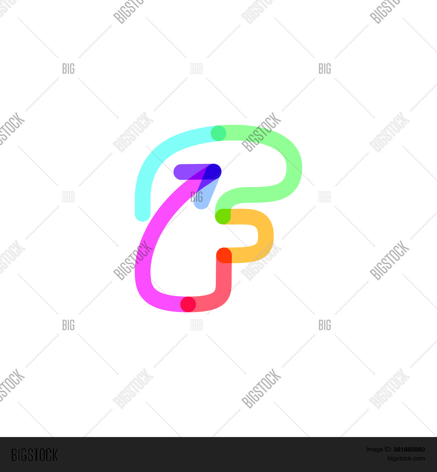 F Letter Line Logo Vector & Photo (Free Trial) | Bigstock