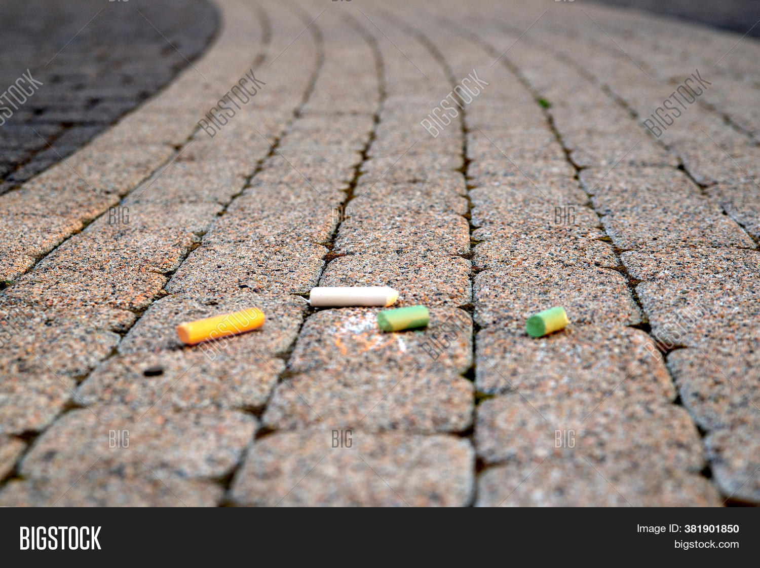 Colored Chalk On Image & Photo (Free Trial) | Bigstock