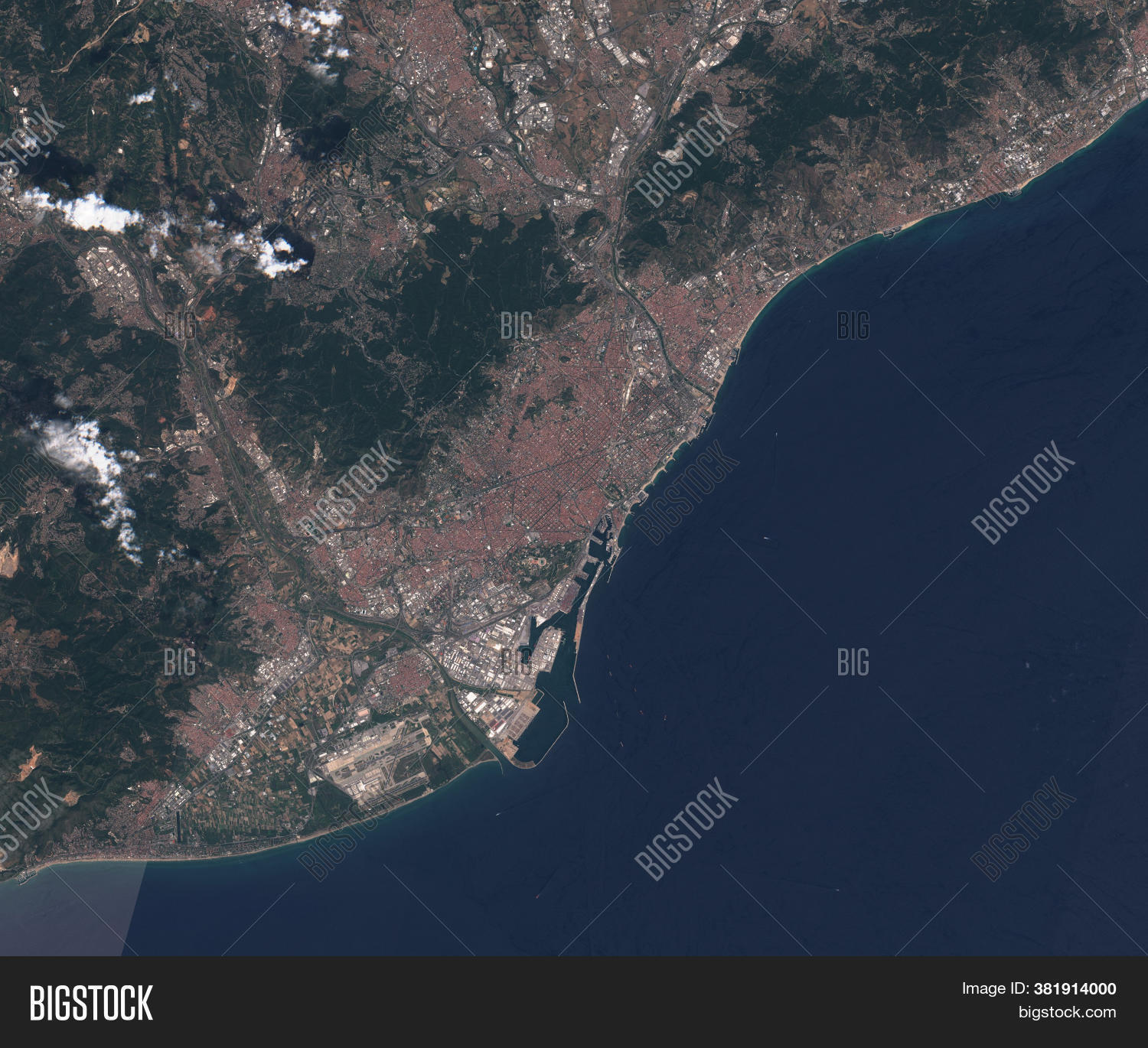 Satellite Map Image & Photo (Free Trial) | Bigstock