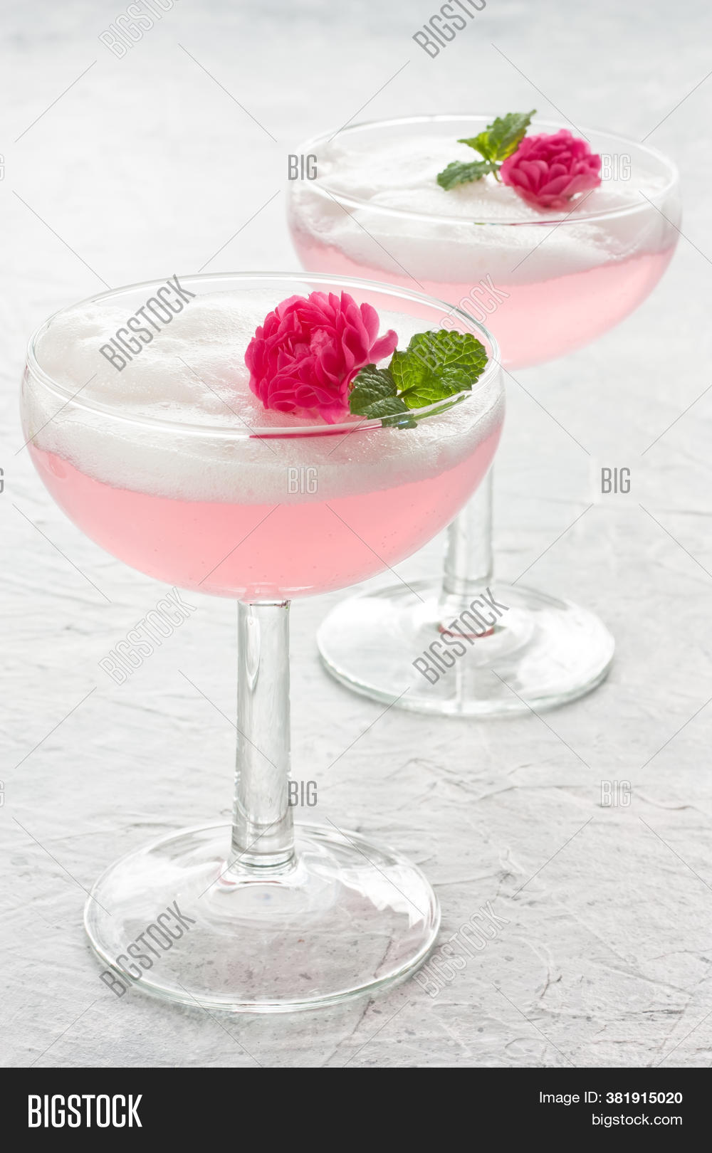 Pink Rose Cocktail Two Image & Photo (Free Trial) | Bigstock
