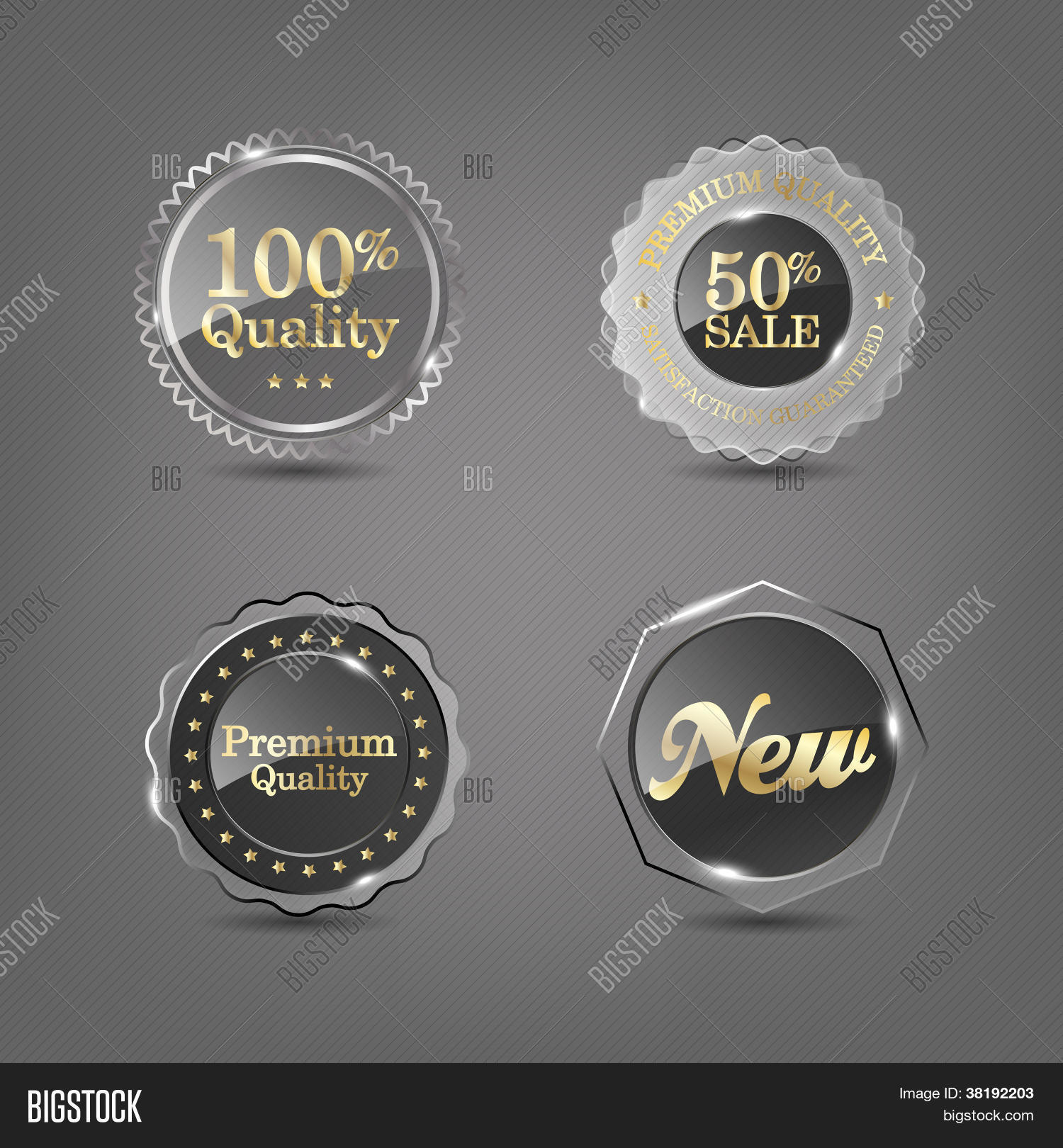Set Vector Glass Vector & Photo (Free Trial) | Bigstock