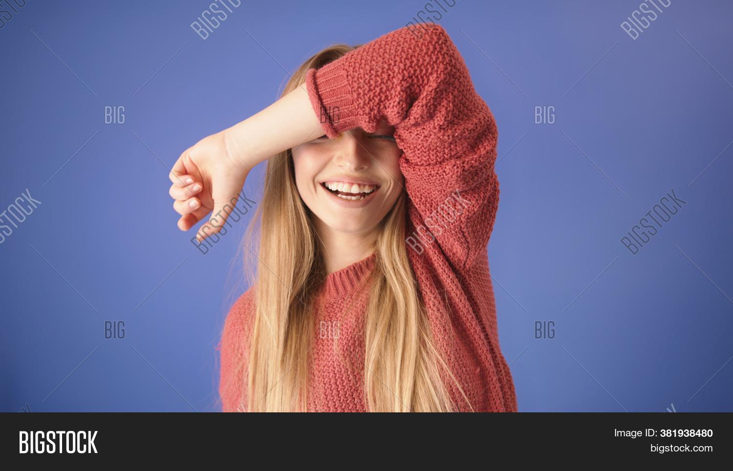 Shy Laughing Cute Image & Photo (Free Trial) | Bigstock