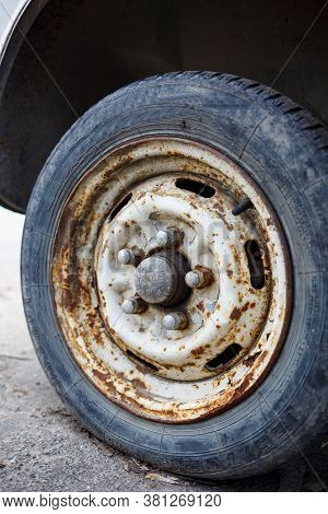 Rusty Wheel Tire Car. Image & Photo (Free Trial) | Bigstock