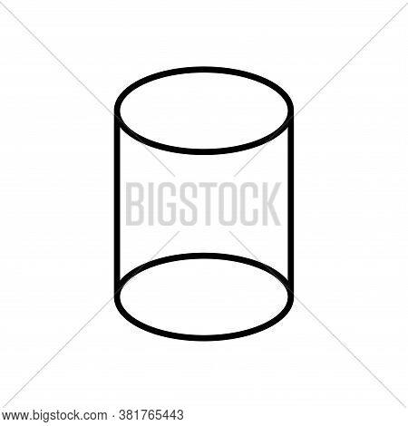 Cylinder Icon Outline Vector & Photo (Free Trial) | Bigstock