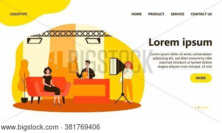 Female Host On Tv Vector & Photo (Free Trial) | Bigstock