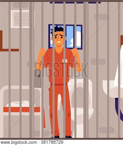 Sad Criminal Prison Vector & Photo (Free Trial) | Bigstock