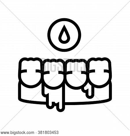 Bleeding Gums Line Vector & Photo (Free Trial) | Bigstock