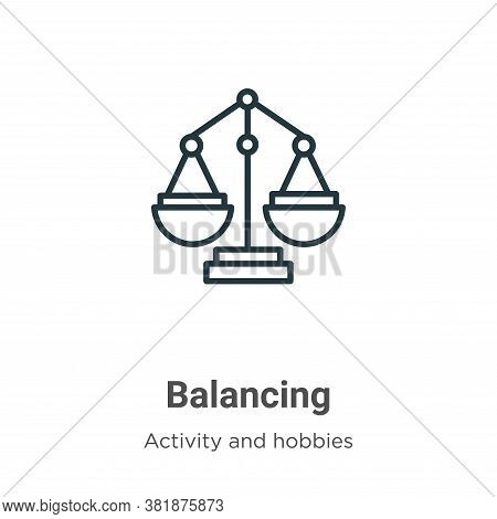 Balancing Icon Vector & Photo (Free Trial) | Bigstock