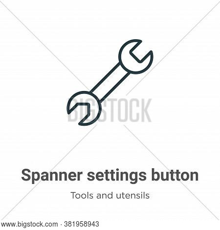Spanner Settings Vector & Photo (Free Trial) | Bigstock