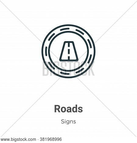 Roads Icon Isolated Vector & Photo (Free Trial) | Bigstock