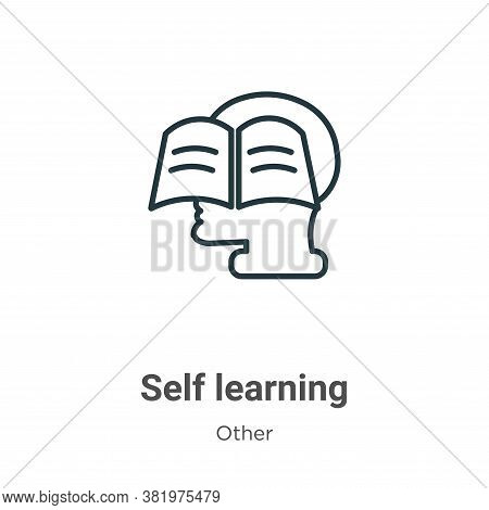 Self Learning Icon Vector & Photo (Free Trial) | Bigstock