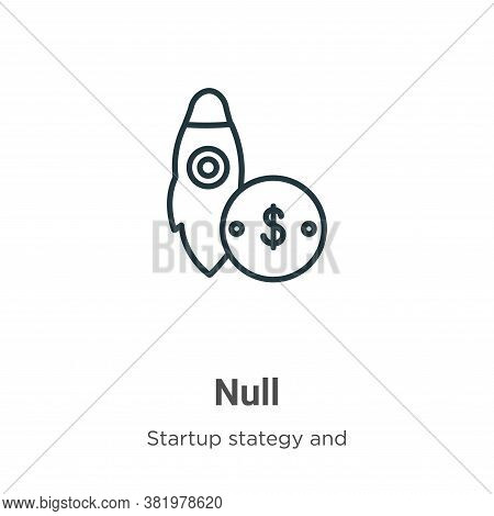 Null Icon Isolated On Vector & Photo (Free Trial) | Bigstock