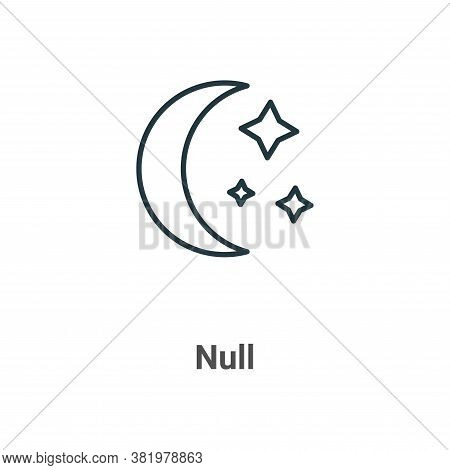 Null Icon Isolated On Vector & Photo (Free Trial) | Bigstock