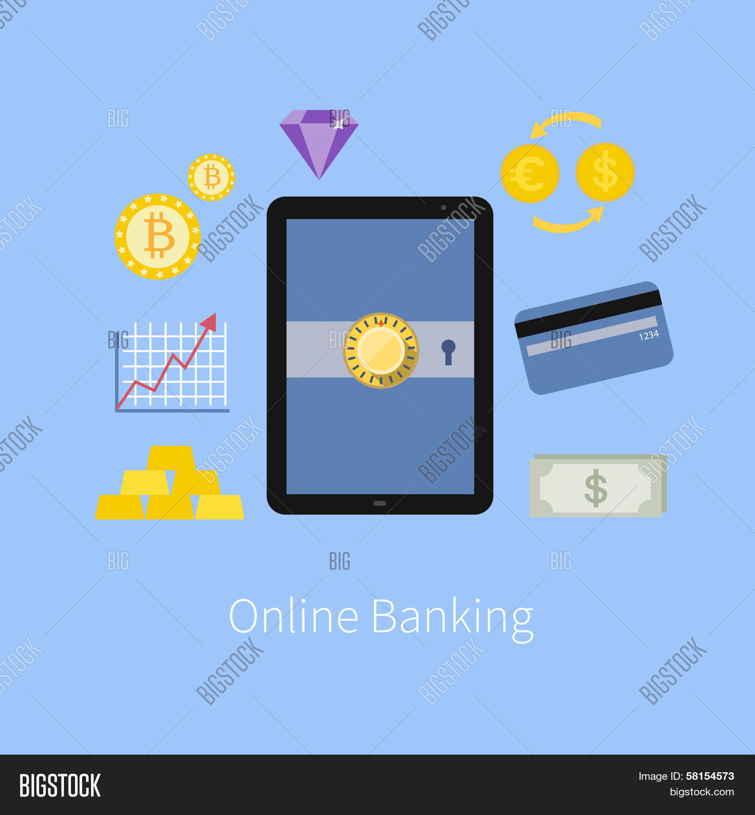Online Banking Vector & Photo (Free Trial) | Bigstock