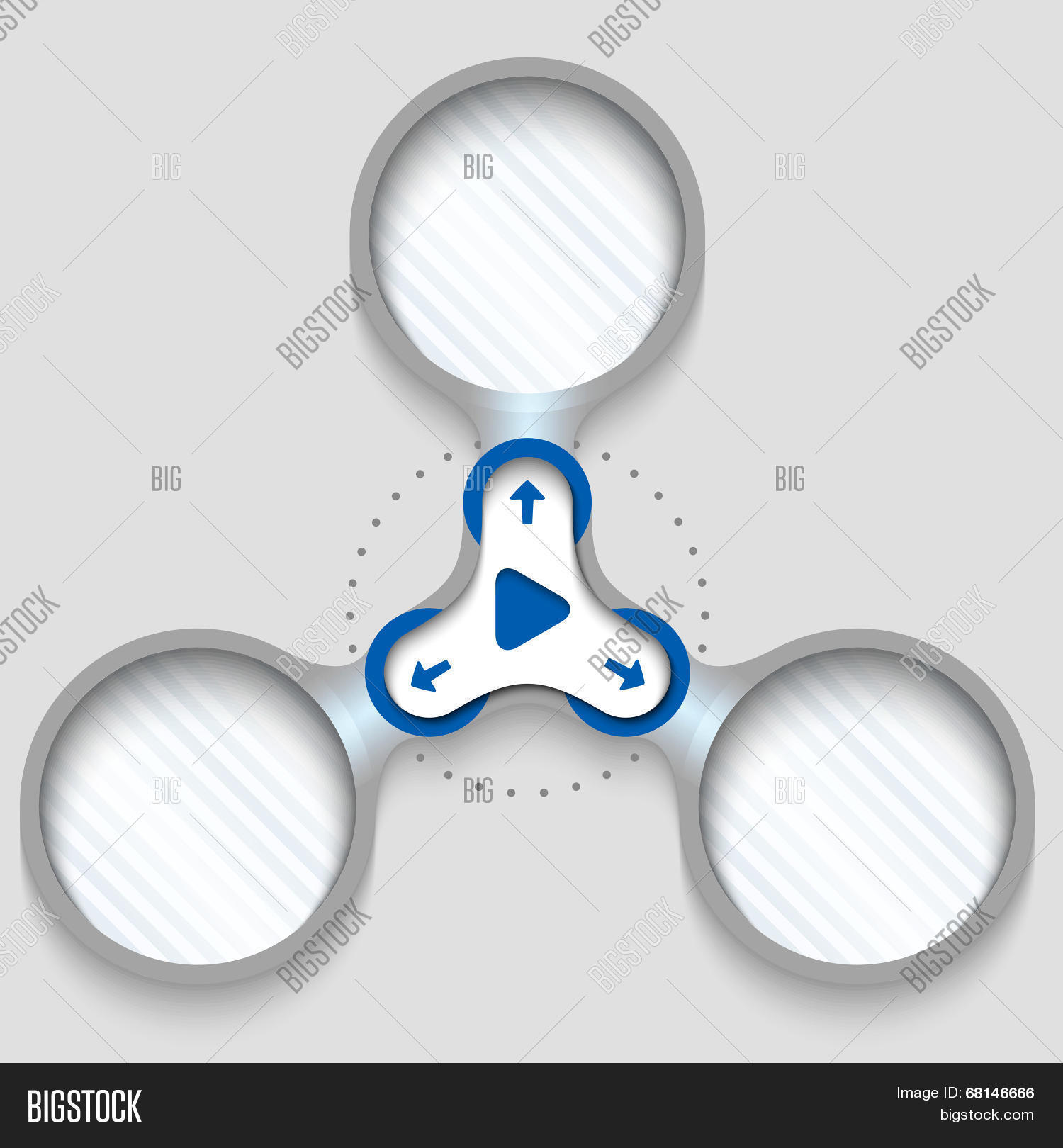 Three Connected Vector & Photo (Free Trial) | Bigstock
