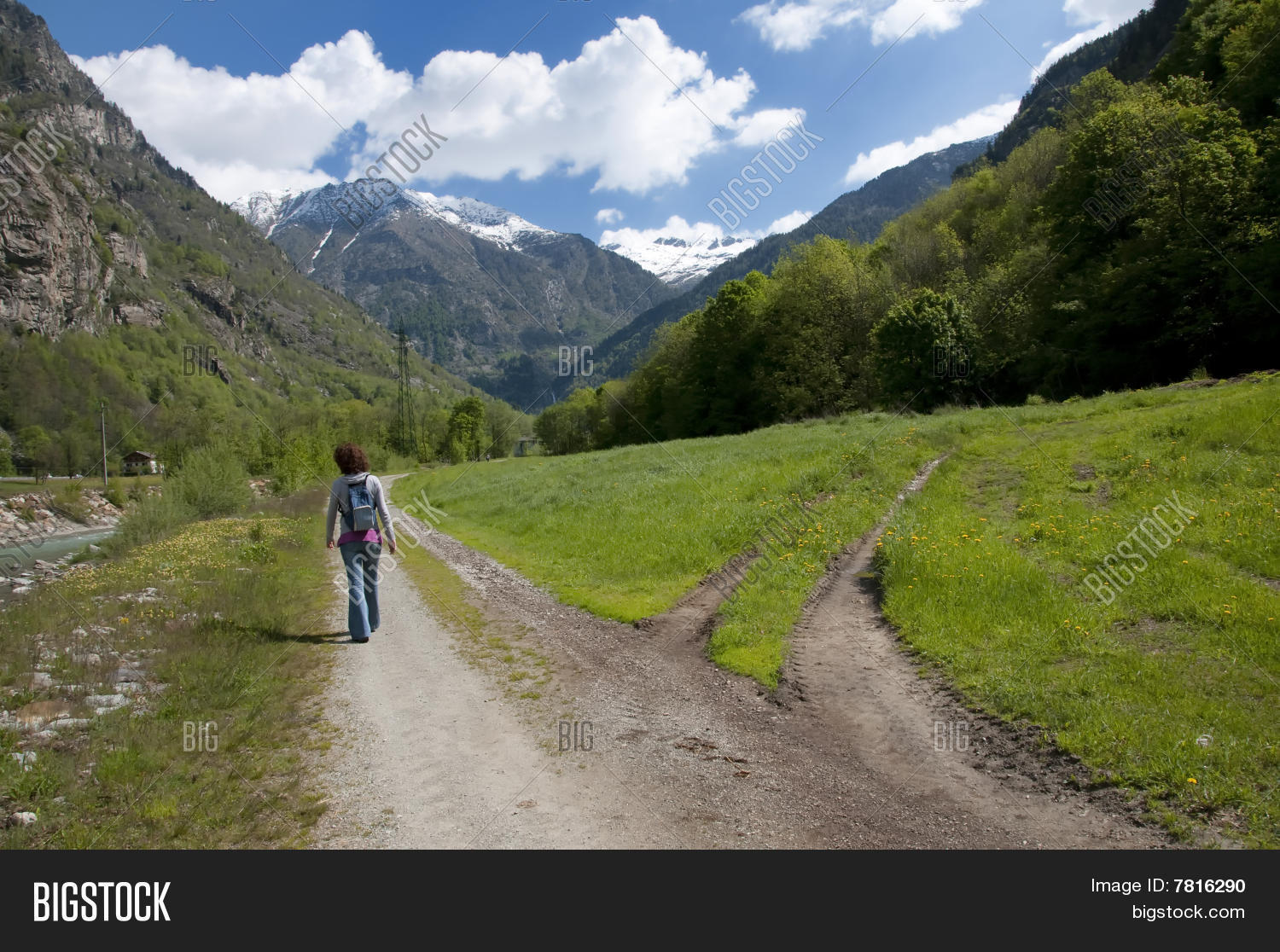 Walking Woman On Track Image & Photo (Free Trial) | Bigstock