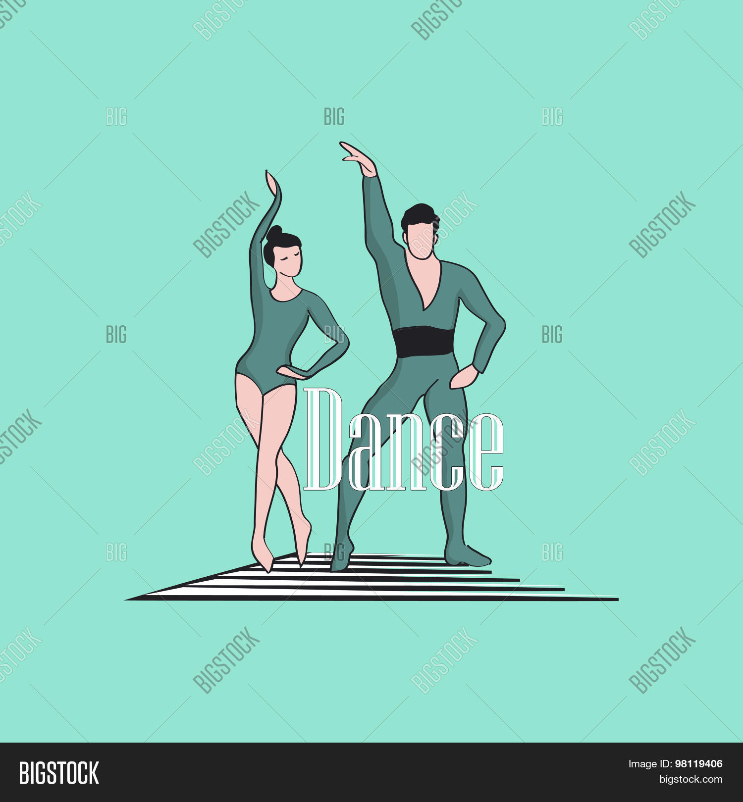 Dancing Logo Symbol Vector & Photo (Free Trial) | Bigstock