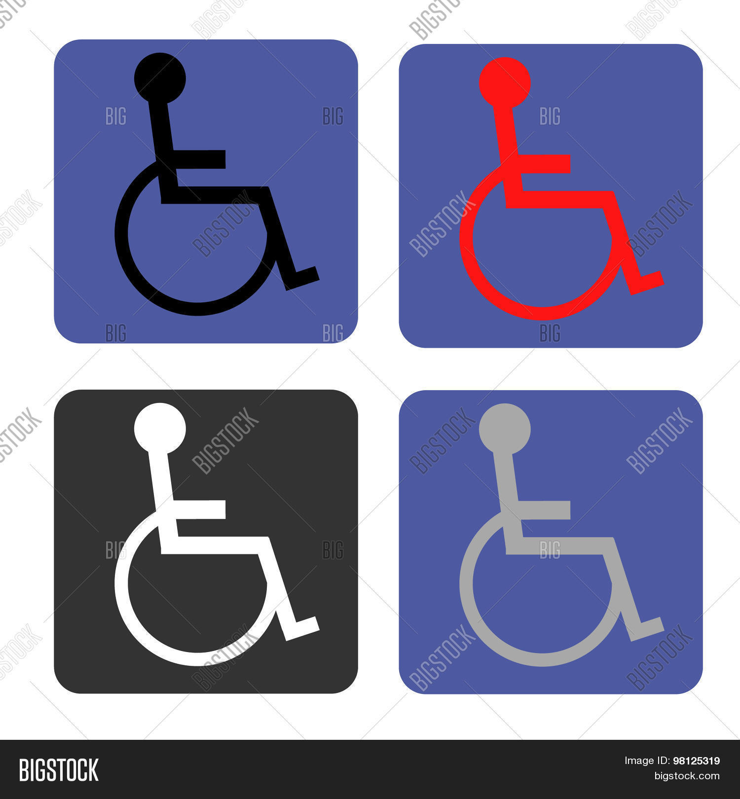 Disabled Icon. Human Vector & Photo (Free Trial) | Bigstock