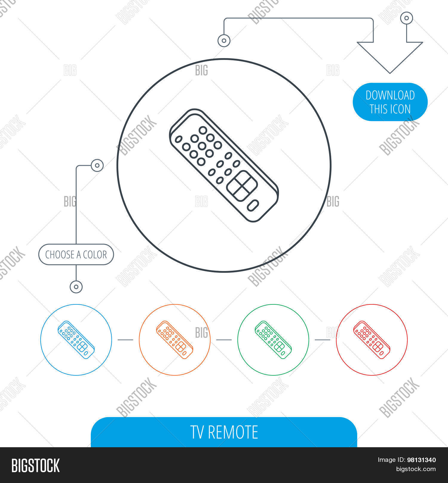 Remote Control Icon. Vector & Photo (Free Trial) | Bigstock
