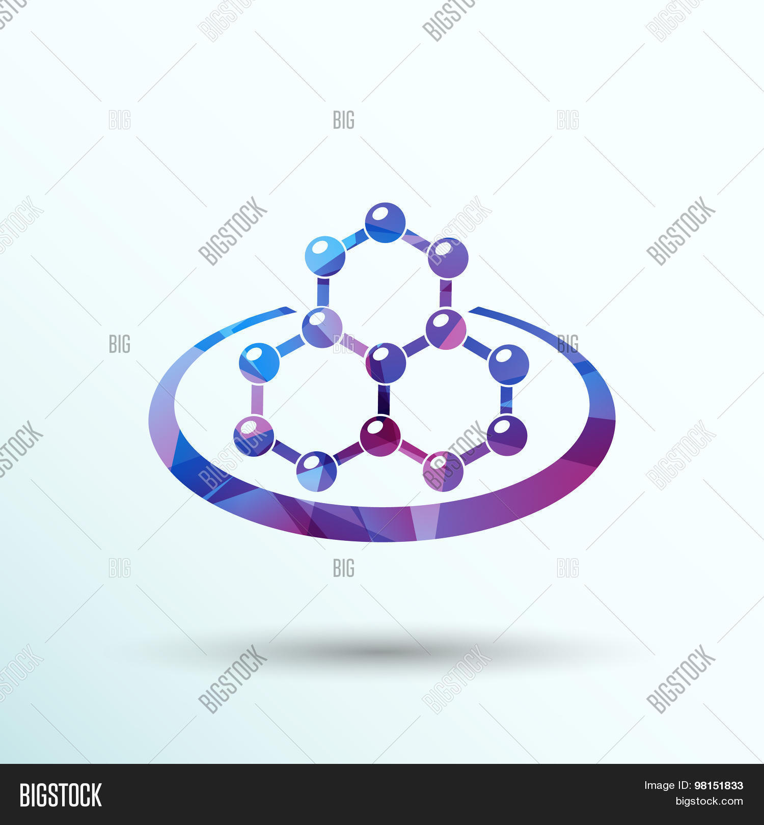 Icon Molecular Vector & Photo (Free Trial) | Bigstock
