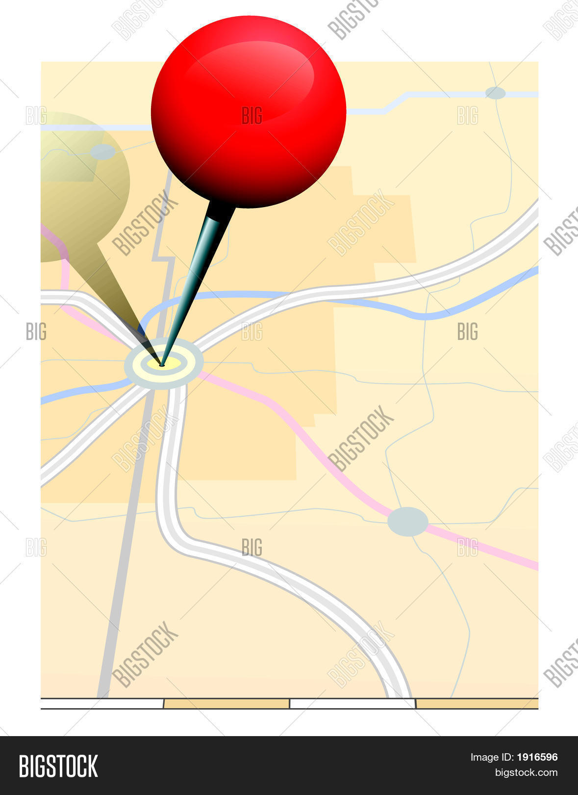 Map Pin Red Vector & Photo (Free Trial) | Bigstock