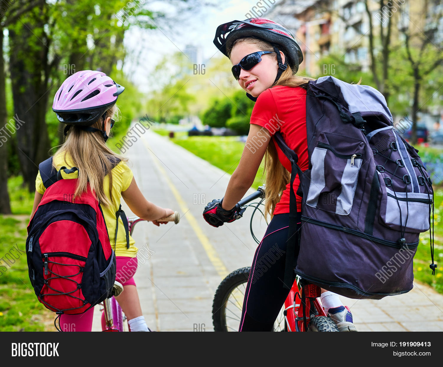 Bicycle Path Children Image & Photo (Free Trial) | Bigstock