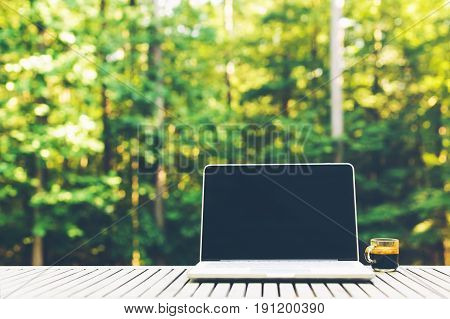 Laptop Computer Forest Image & Photo (Free Trial) | Bigstock