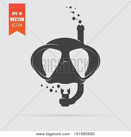Diving Mask Icon Flat Vector & Photo (Free Trial) | Bigstock