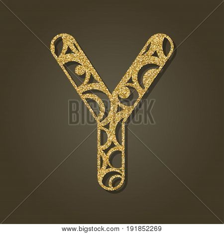 Gold Letter Y Laser Vector & Photo (Free Trial) | Bigstock