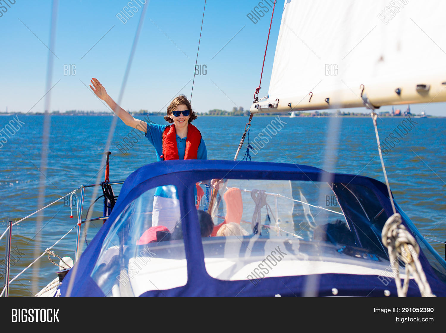 Kids Sail On Yacht Sea Image & Photo (Free Trial) | Bigstock