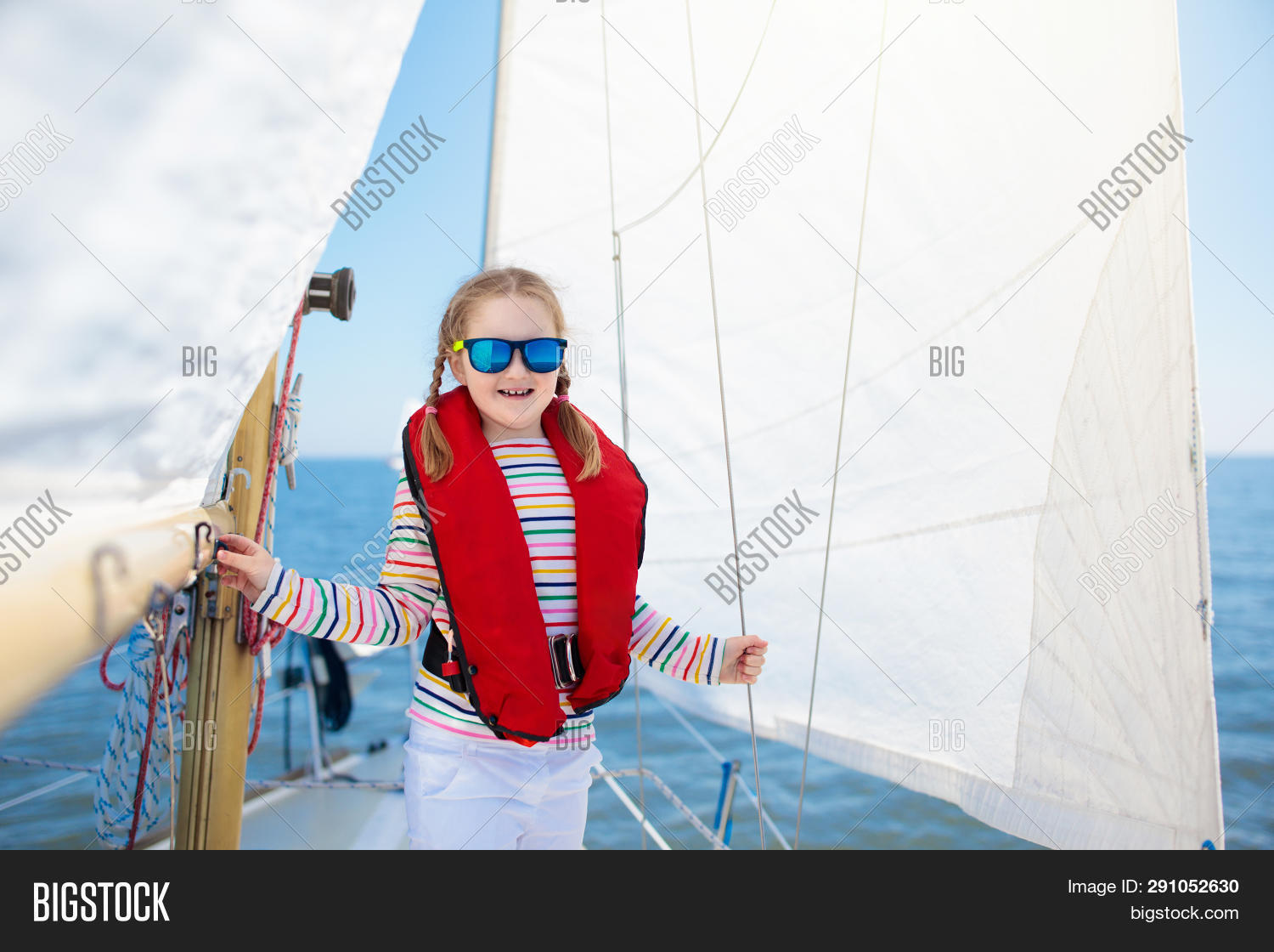 Kids Sail On Yacht Sea Image & Photo (Free Trial) | Bigstock