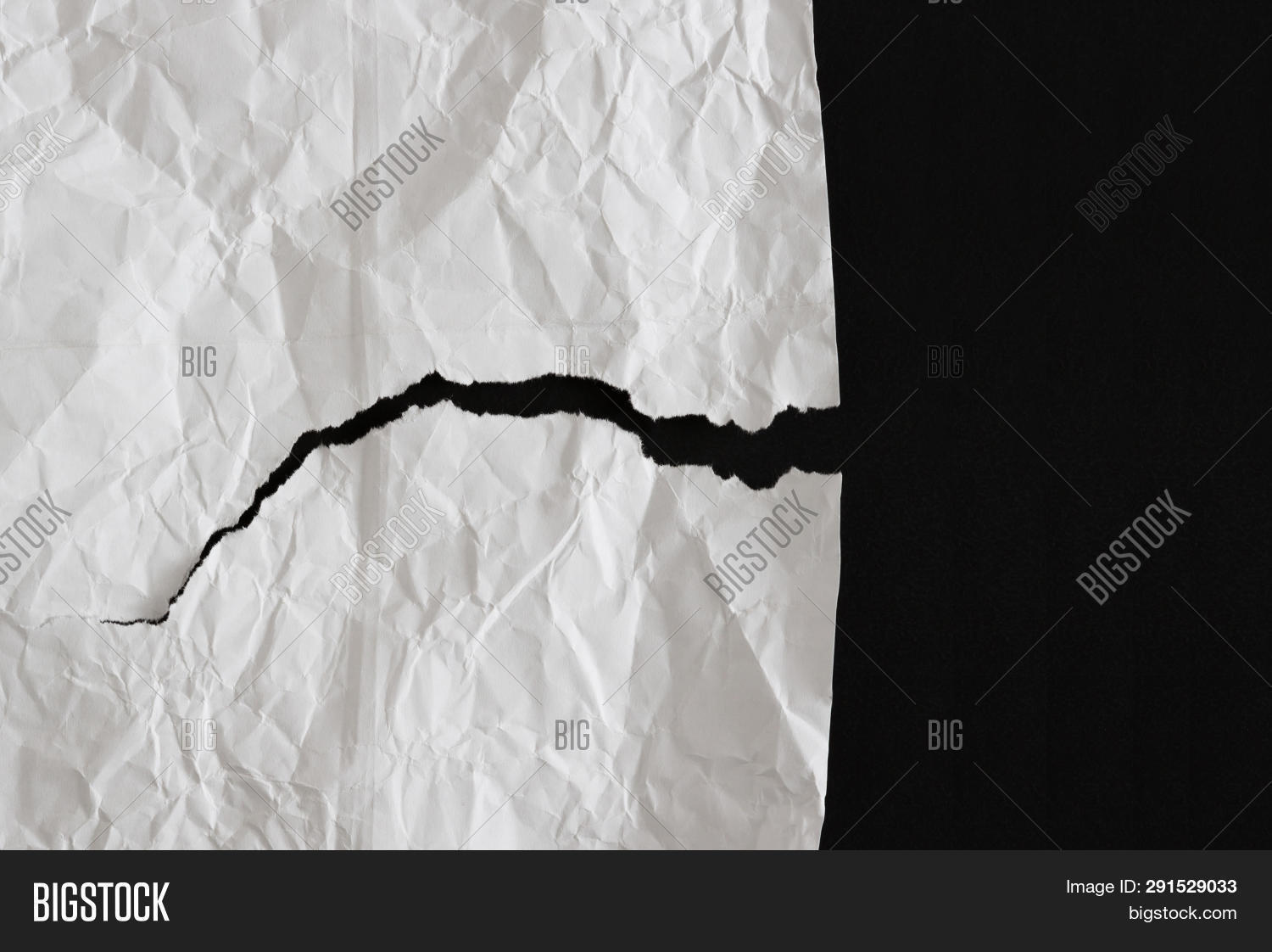 Ripped White Paper Texture