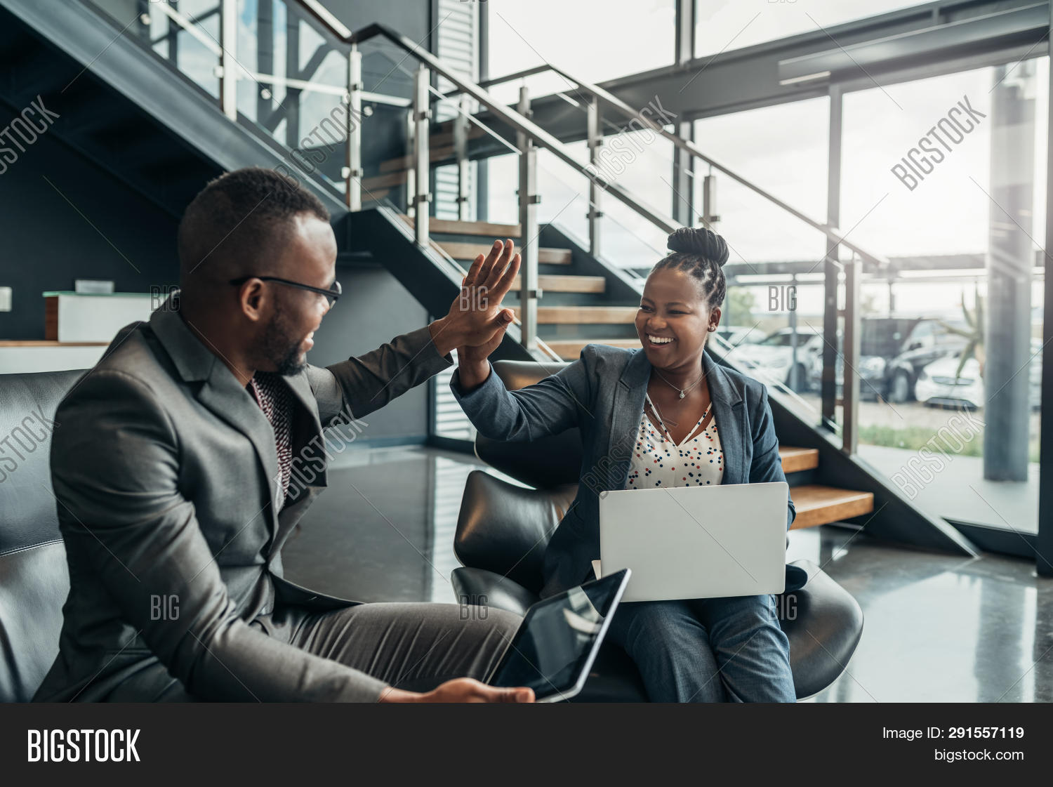 Two Friendly Smiling Image & Photo (Free Trial) | Bigstock