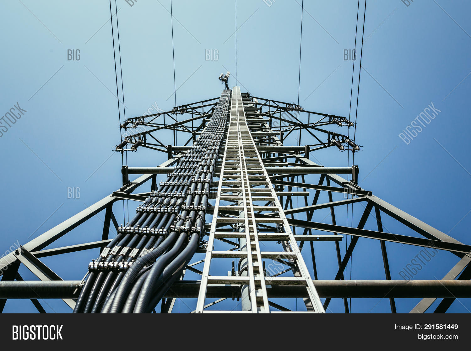 Close Electrical Tower Image & Photo (Free Trial) | Bigstock