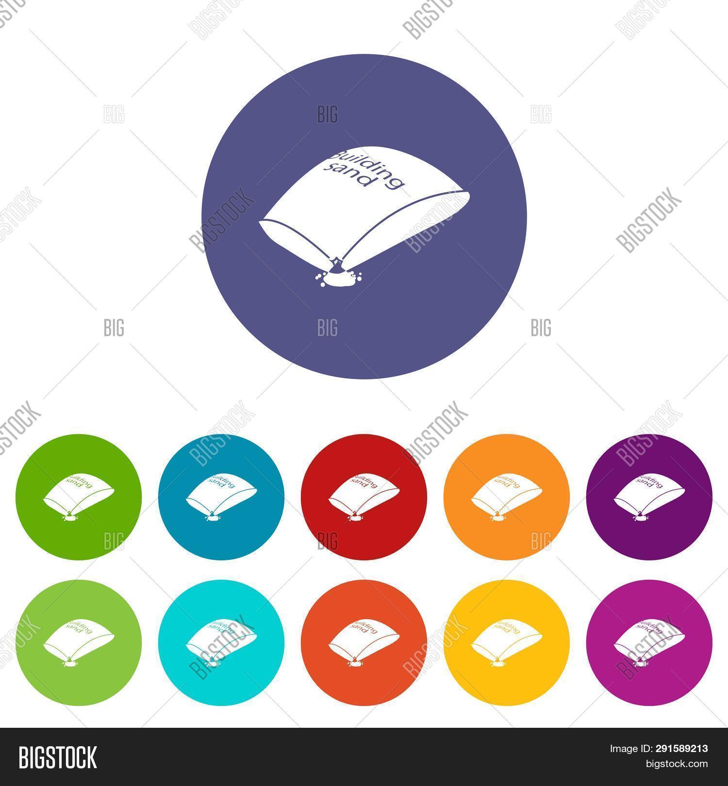 Sand Bag Icons Color Image & Photo (Free Trial) | Bigstock