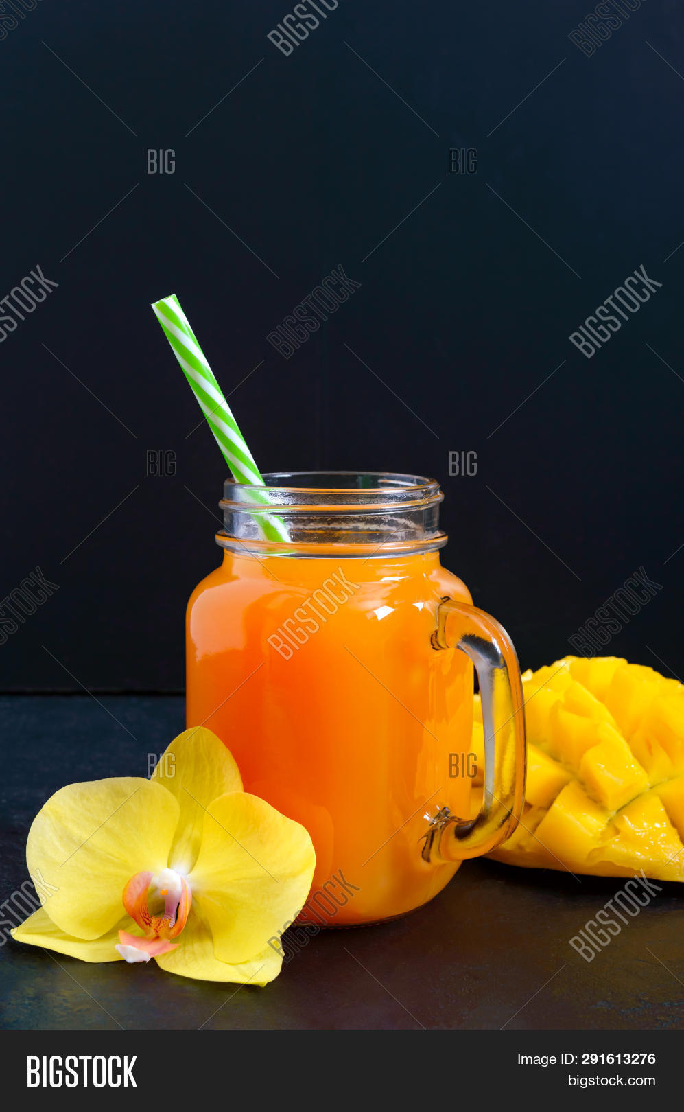 Mango Smoothie Glass Image & Photo (Free Trial) | Bigstock