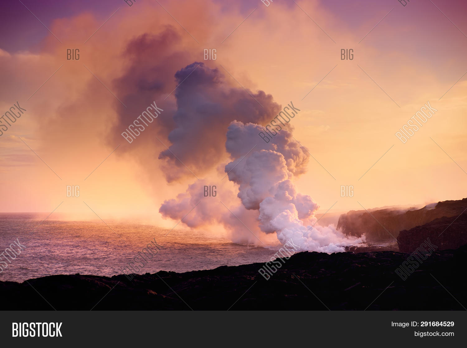 Lava Pouring Into Image & Photo (Free Trial) | Bigstock
