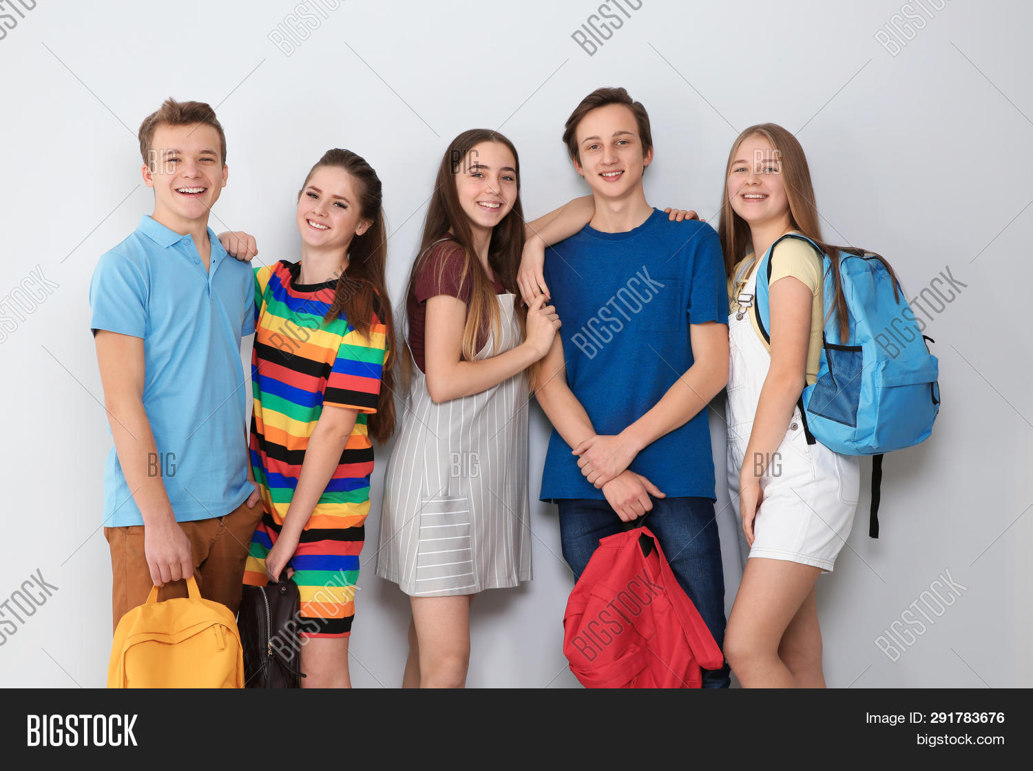 Group Teenagers On Image & Photo (Free Trial) | Bigstock