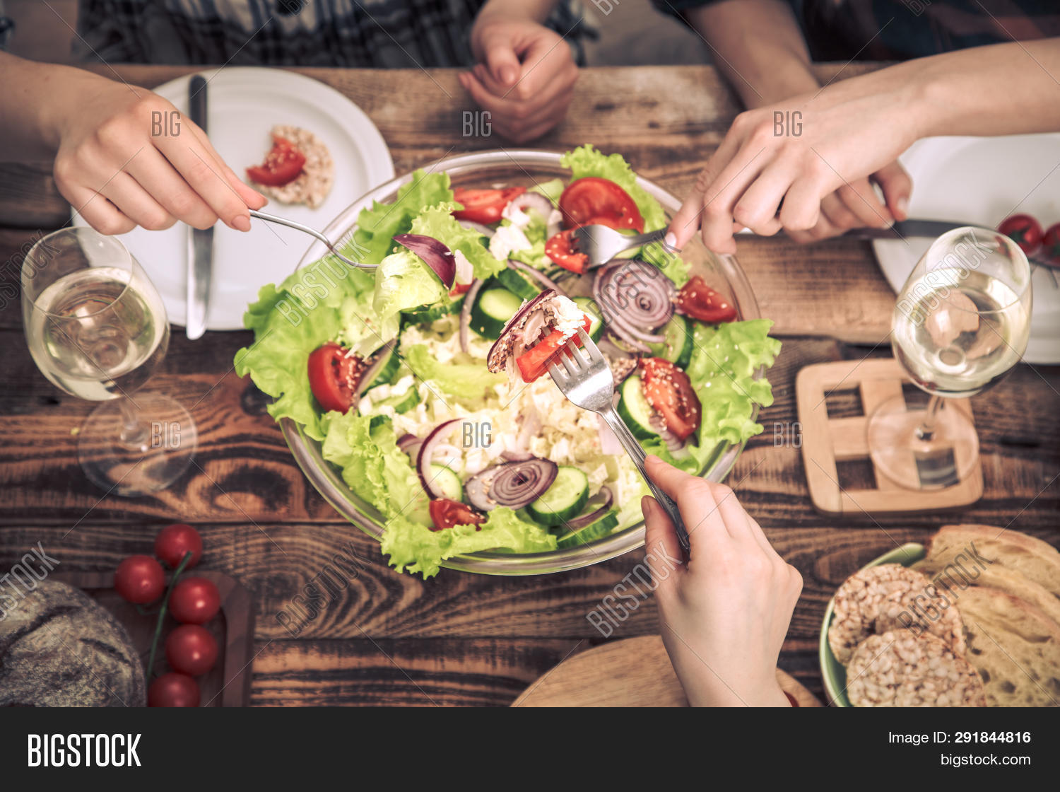 Enjoying Dinner Image & Photo (Free Trial) | Bigstock