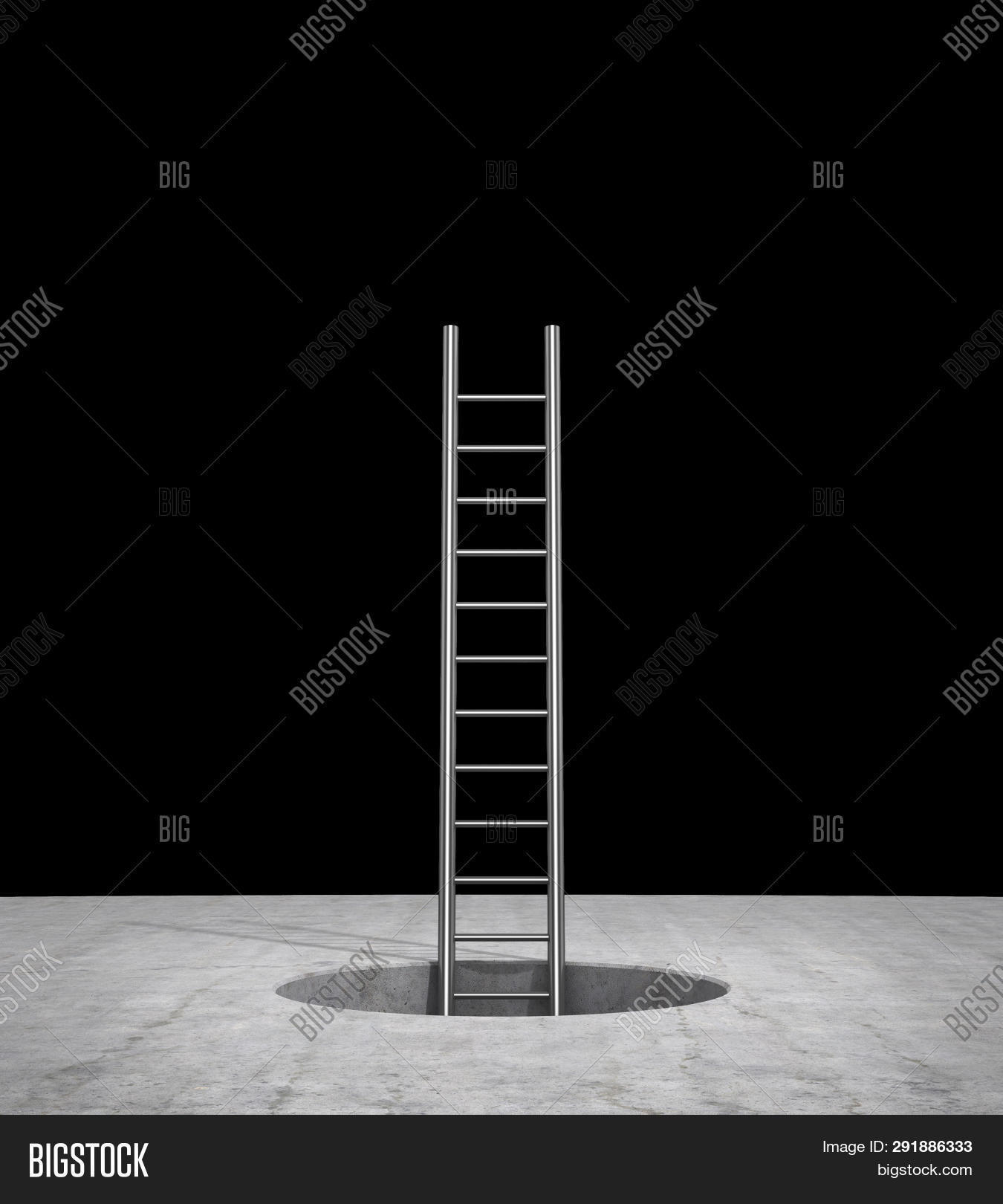 Ladder That Emerges Image & Photo (Free Trial) | Bigstock