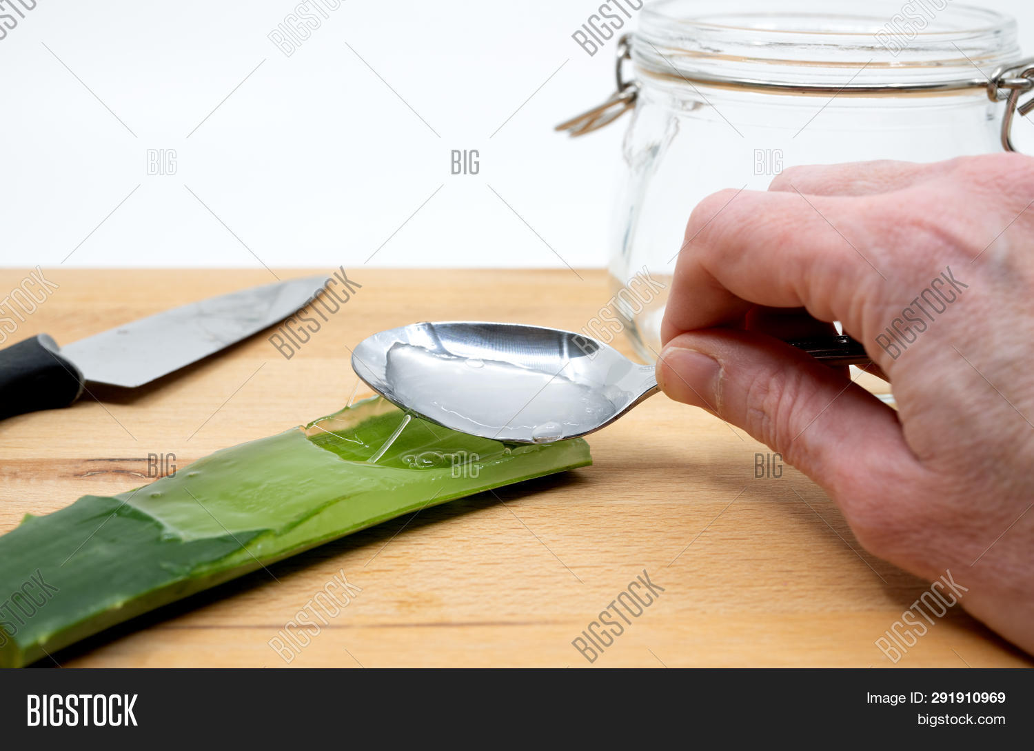 Scraping Aloe Vera Image & Photo (Free Trial) | Bigstock