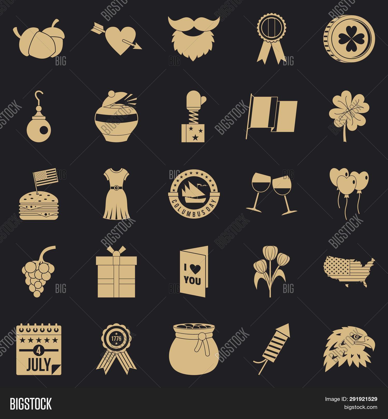 Almanac Icons Set. Image & Photo (Free Trial) | Bigstock