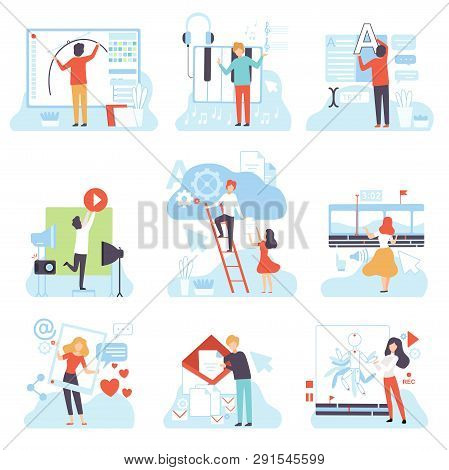 People Creating Vector & Photo (Free Trial) | Bigstock
