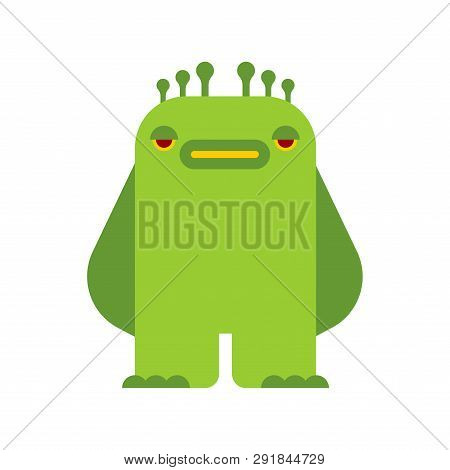 Little Green Monster Vector & Photo (Free Trial) | Bigstock