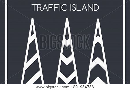 Flat Road Markings. Vector & Photo (Free Trial) | Bigstock