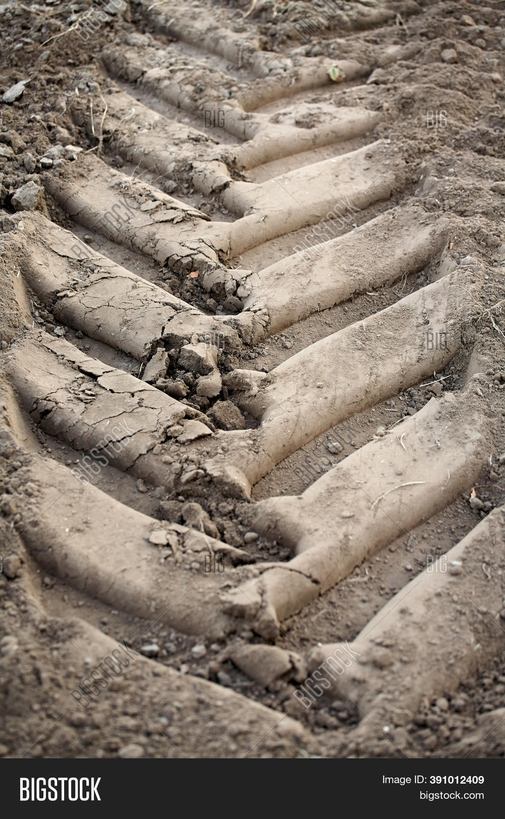 Tractor Trail Closeup Image & Photo (Free Trial) | Bigstock