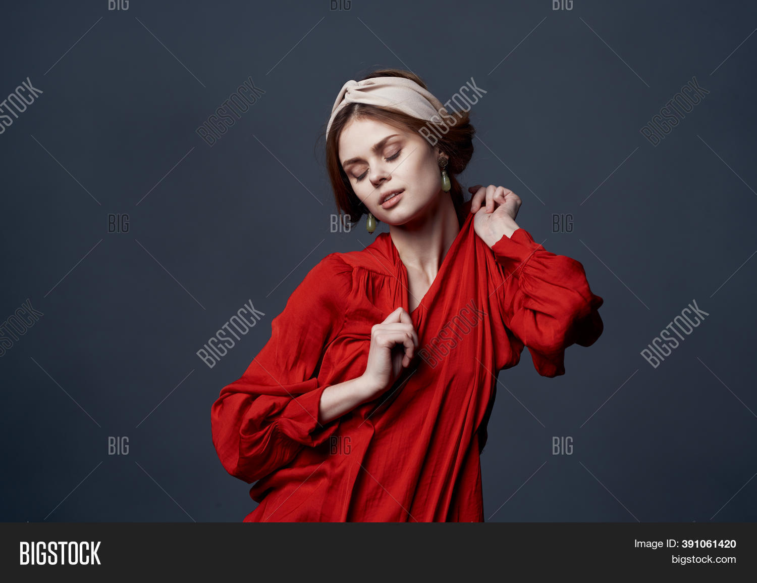 Beautiful Woman Red Image & Photo (Free Trial) | Bigstock